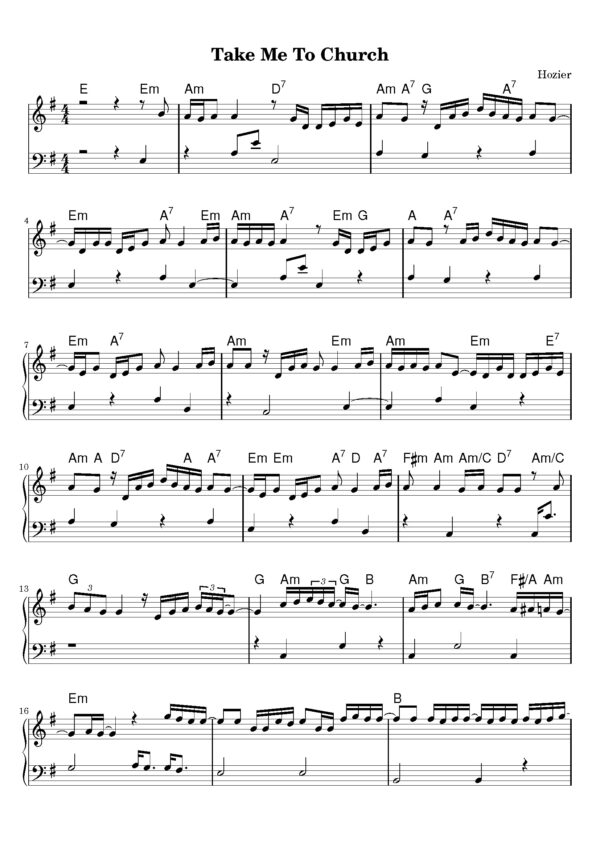 Hozier - Take Me To Church - Music District