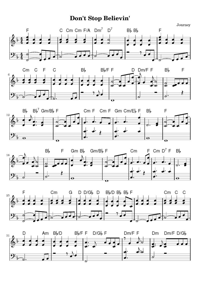 Journey - Don't Stop Believin' - Music District